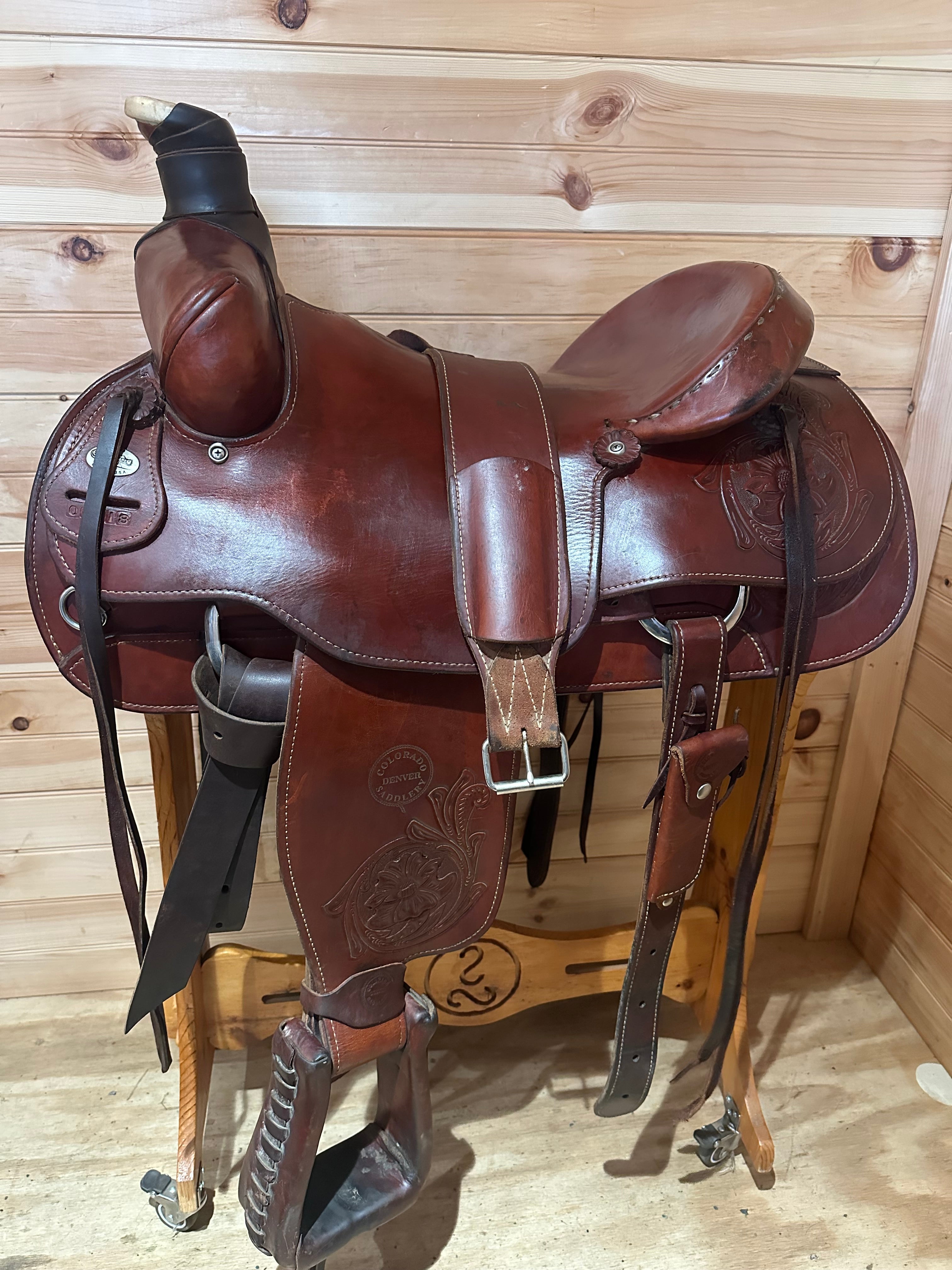 16” Colorado Saddlery Lost Canyon Roper Western Saddle Model 0-118 ...