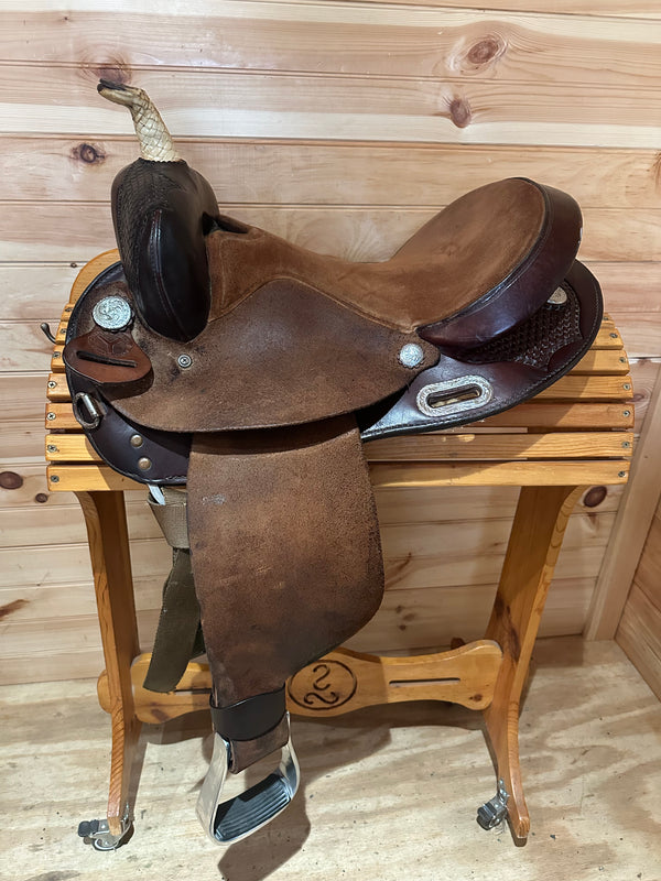 15” Circle Y Barrel Racing Saddle Model 3044 – The Saddle Consignor