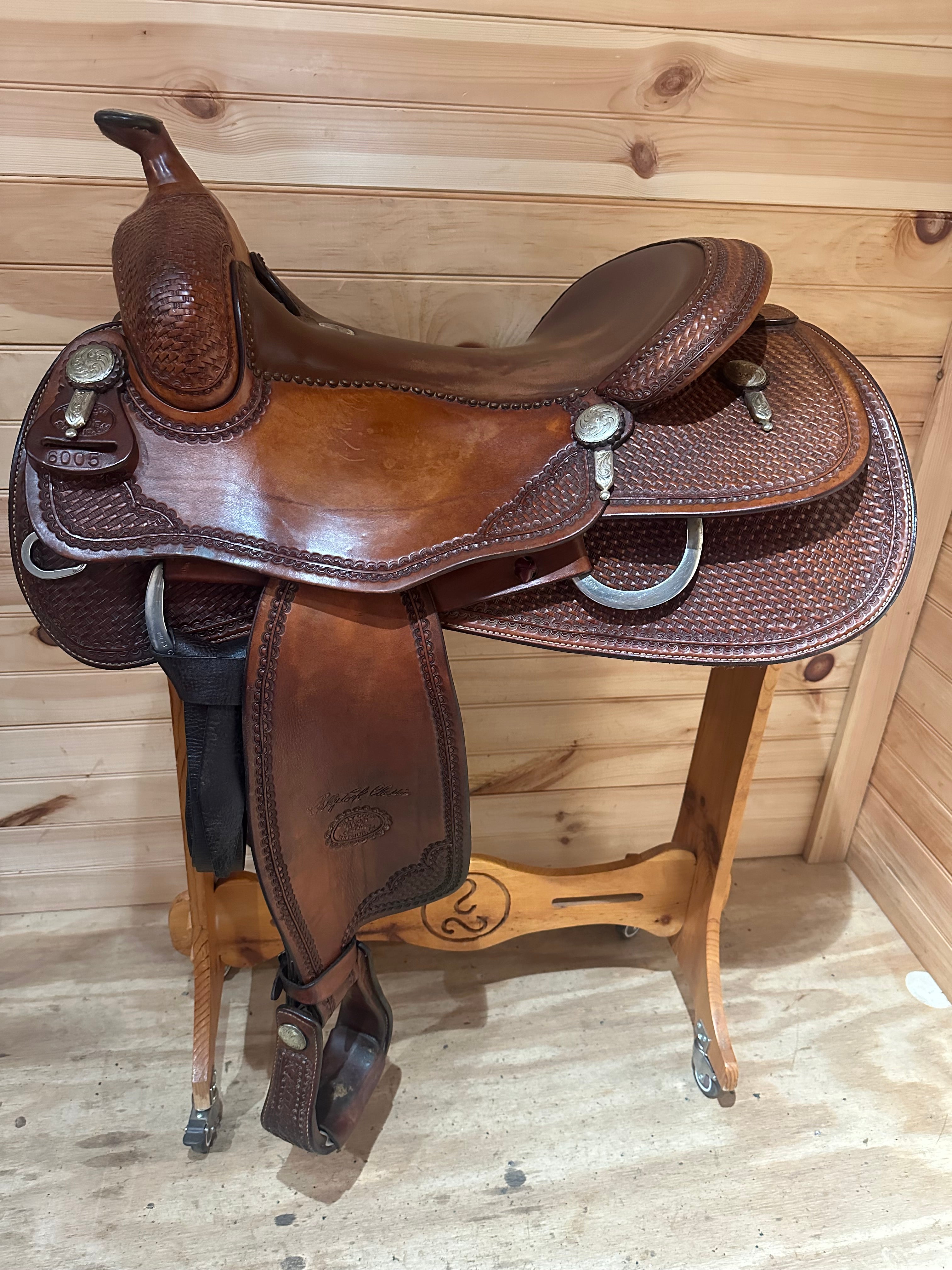 16” Billy Cook Classic Reiner Sulphur OK Western Saddle Model 6005 ...