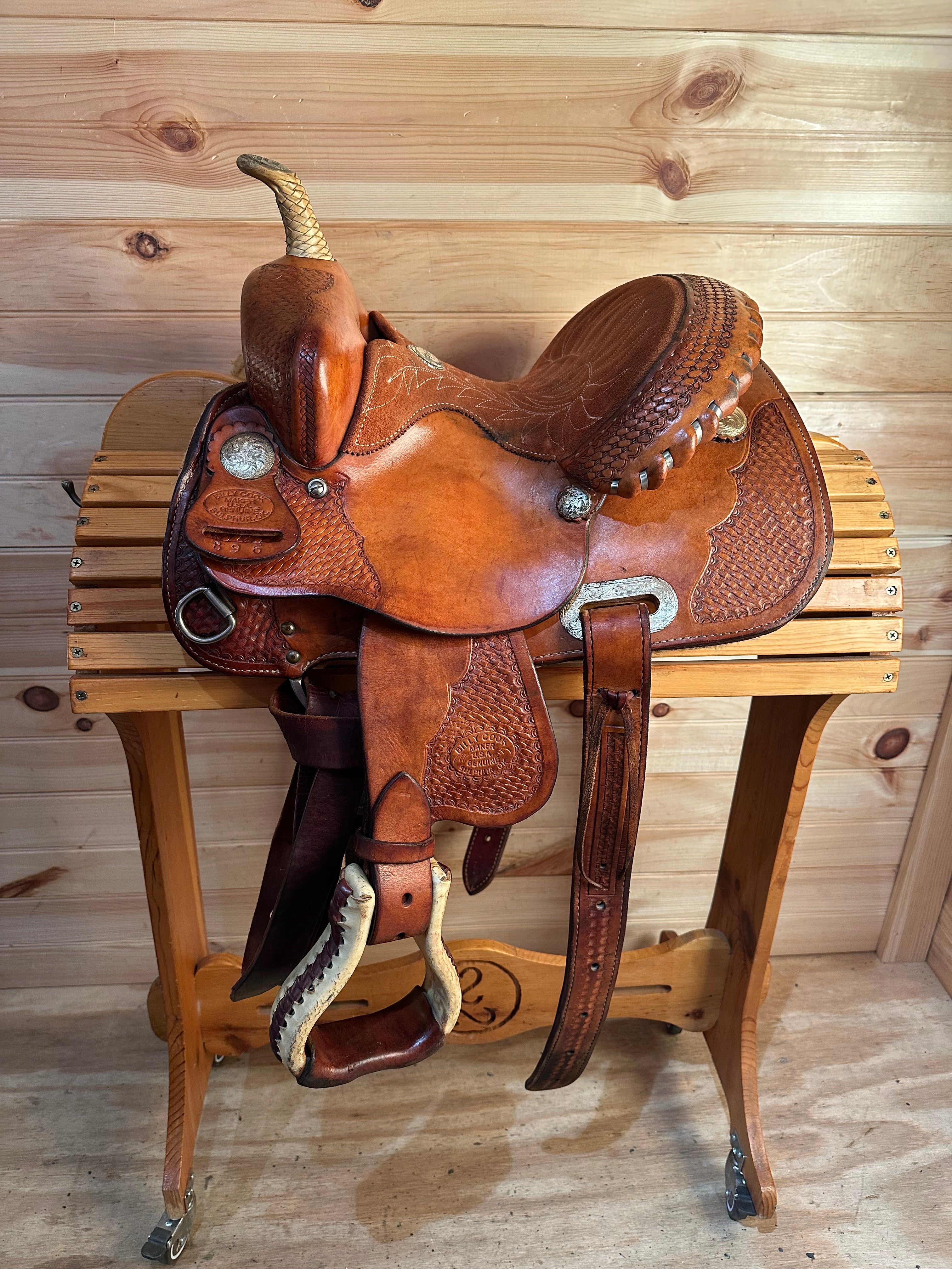 10” Billy Cook Maker Sulphur, OK Maker Youth Western Saddle Model 896 ...