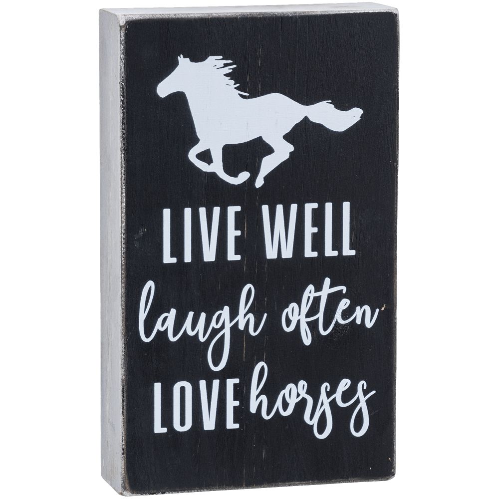 Love Horses Sign – The Saddle Consignor