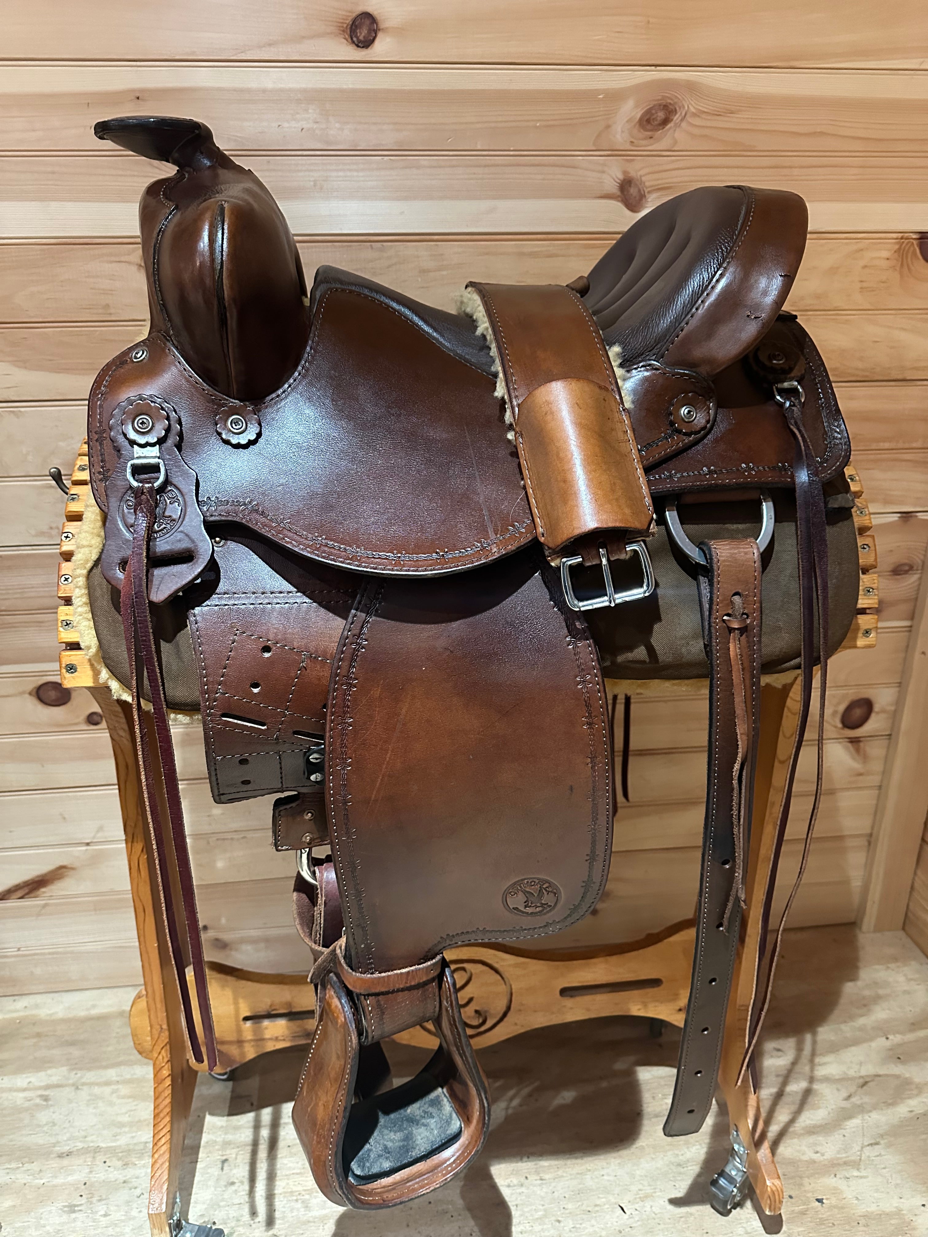 14” Ortho-Flex Cattle Baron Western Saddle Model CB-140 – The Saddle ...