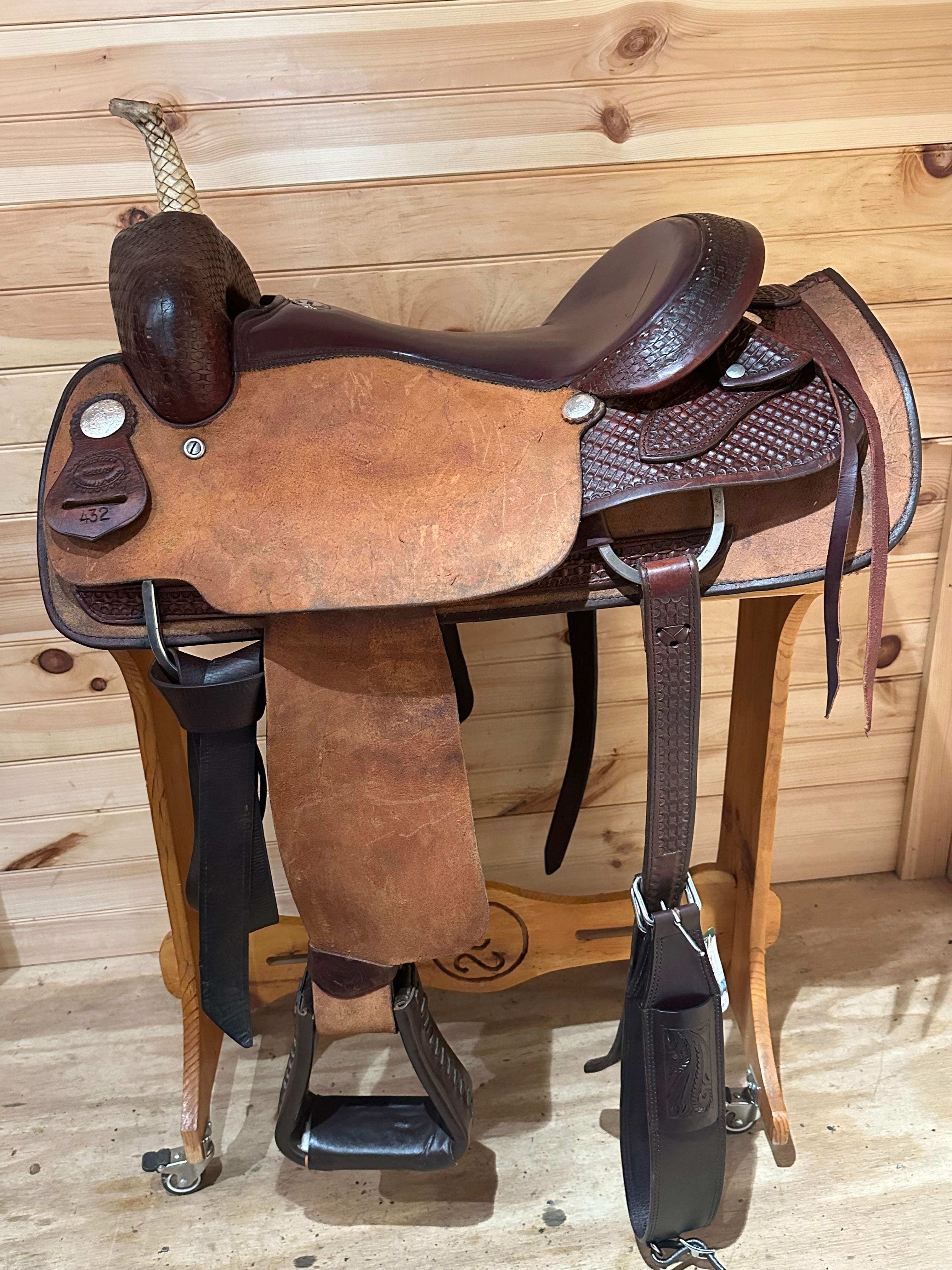 16.5” Billy Cook Cutter Western Saddle Model 432 – The Saddle Consignor